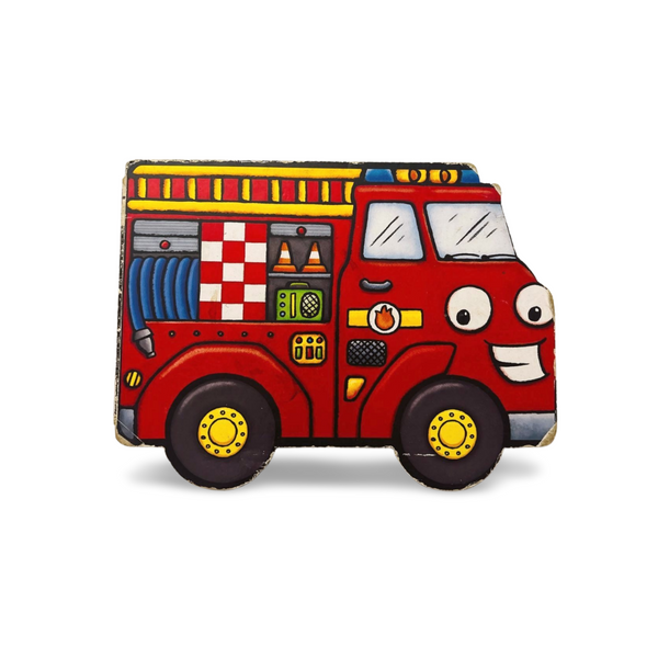 Fire Engine Cut-Out Book – Sparkling Bookshelf